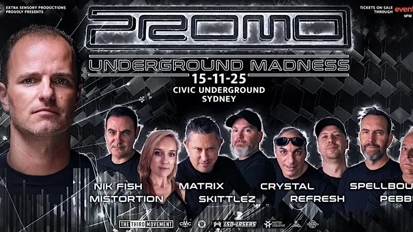 Nik Fish, Matrix, Crystal at Civic Underground, Sydney - Event Details ...