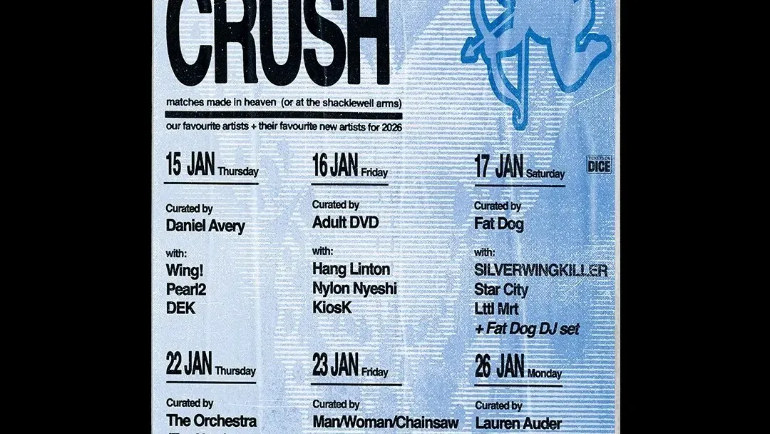 Friend Crush - curated by Fat Dog at The Shacklewell Arms, London - Event…