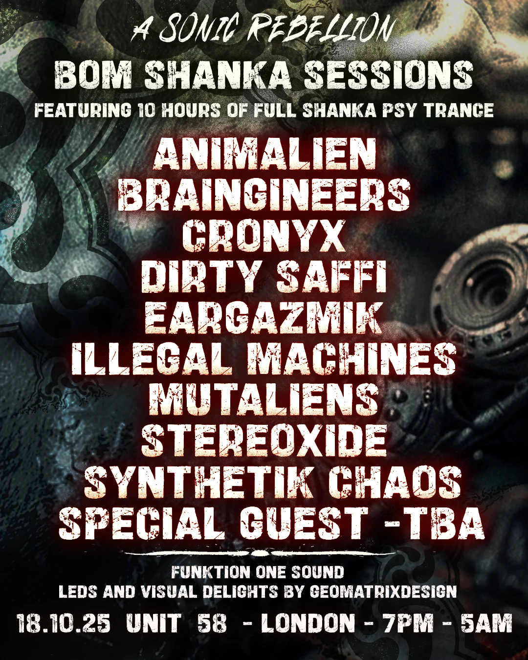 Bom Shanka Sessions: A Sonic Rebellion at Unit58, London - Event ...
