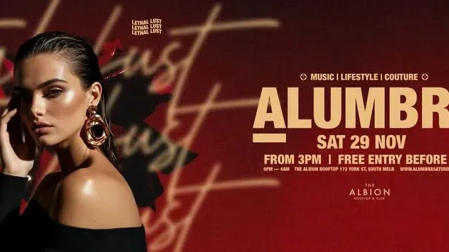 Alumbra Saturdays at Albion Rooftop, Melbourne - Event Details — LINES