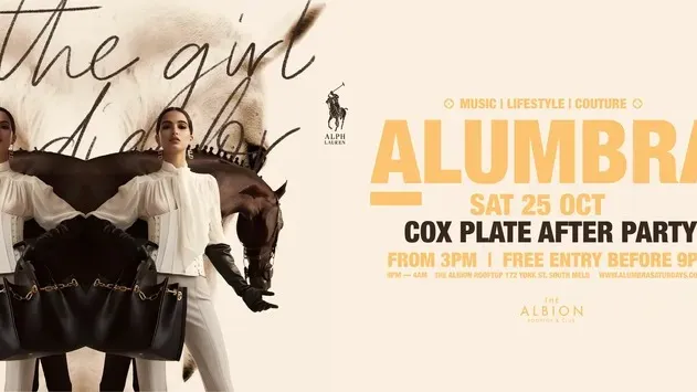Alumbra Saturdays: Cox Plate After Party at Albion Rooftop, Melbourne ...