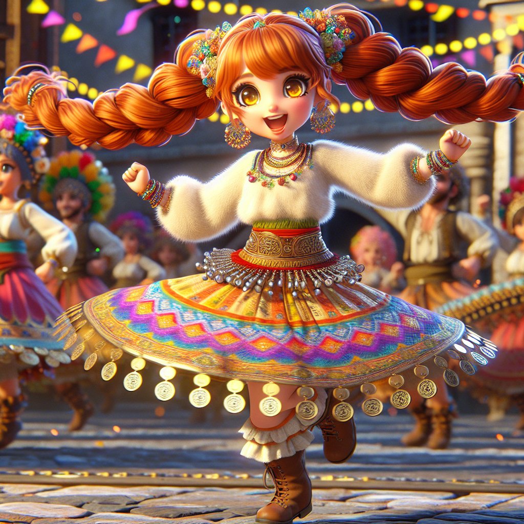 Anime Girl Jingling Coins | Fanart