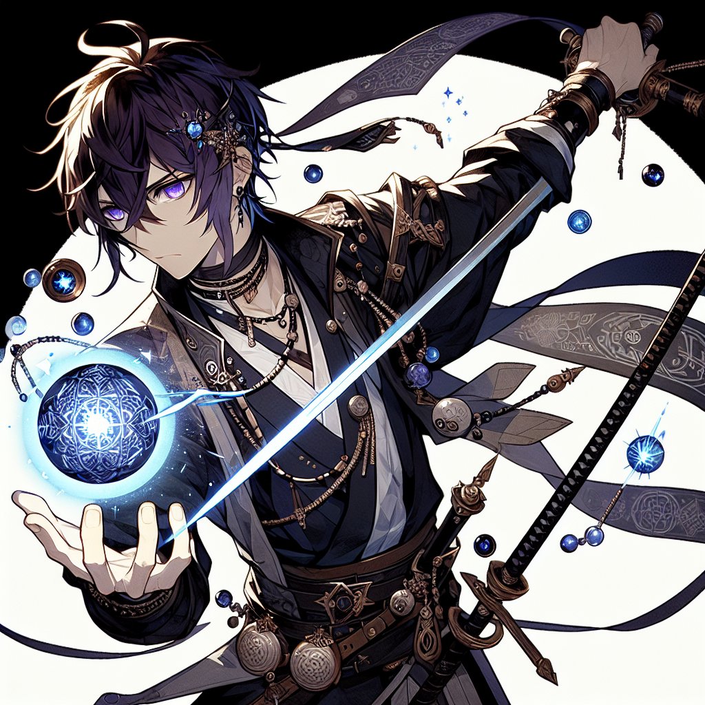 Anime Girl Arcane Symbols | Fanart