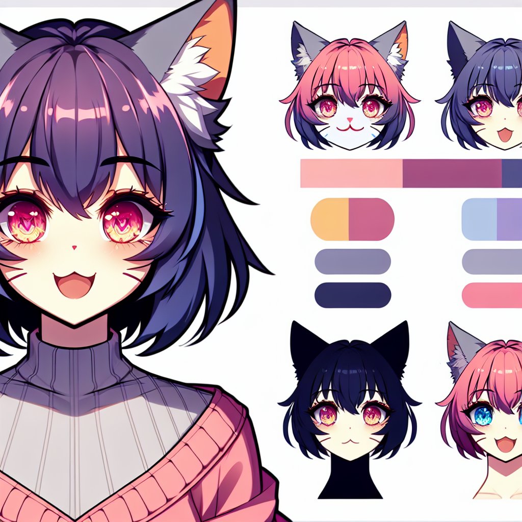 Vivid Color Palette Furry | Fanart