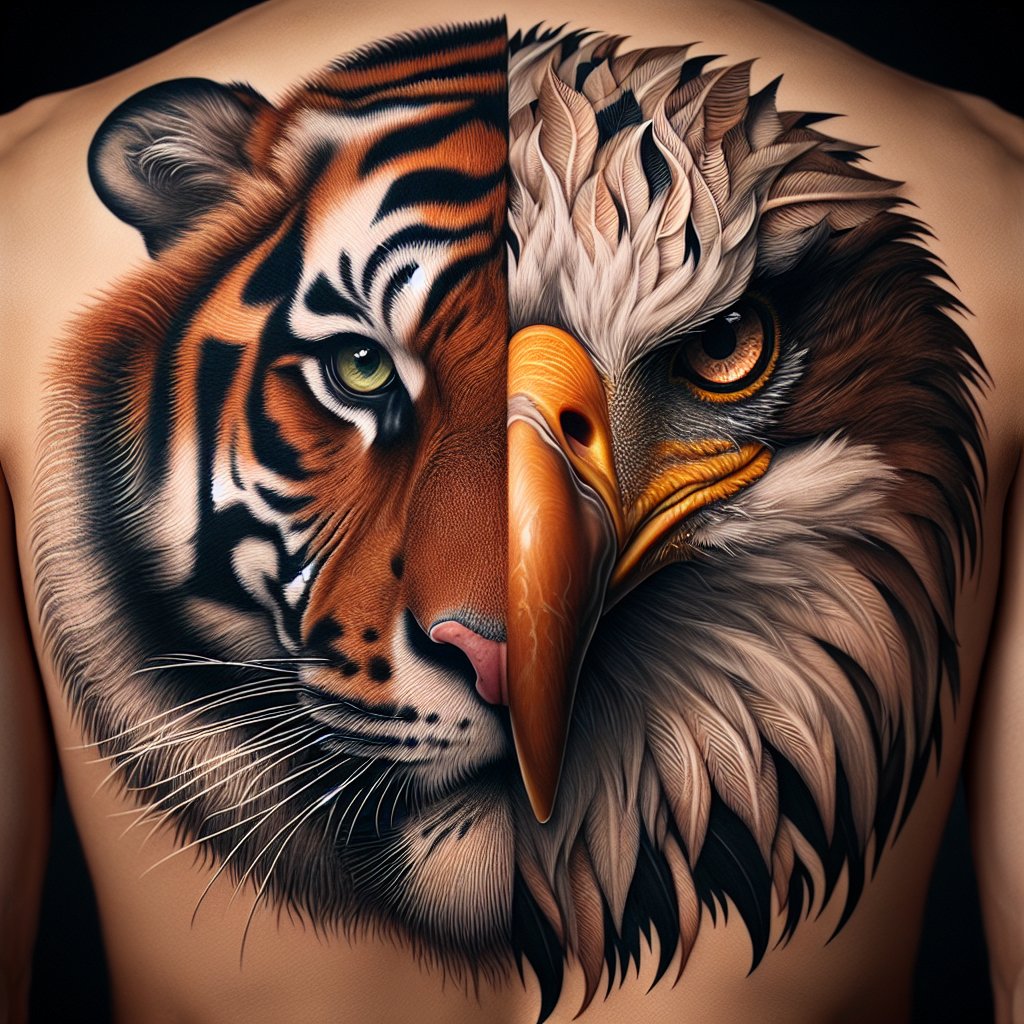 Half tiger half eagle head | Fanart