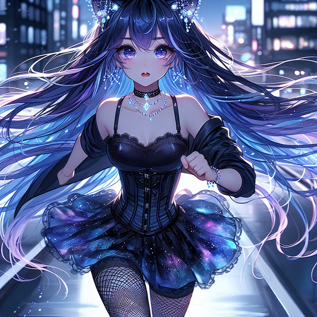 Anime Girl Running Gif: Picture an | Fanart