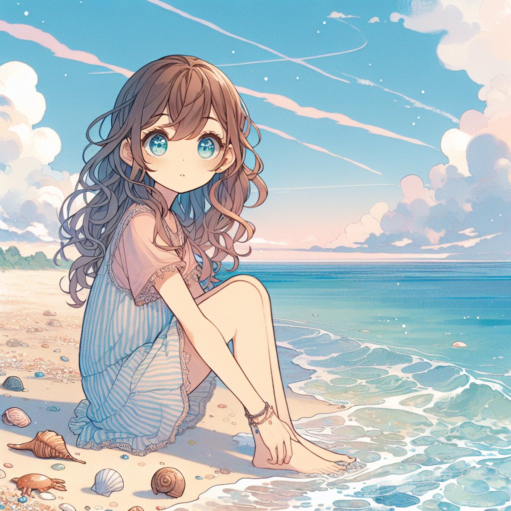 Anime Girl Honey Dipped Brown Hair | Fanart