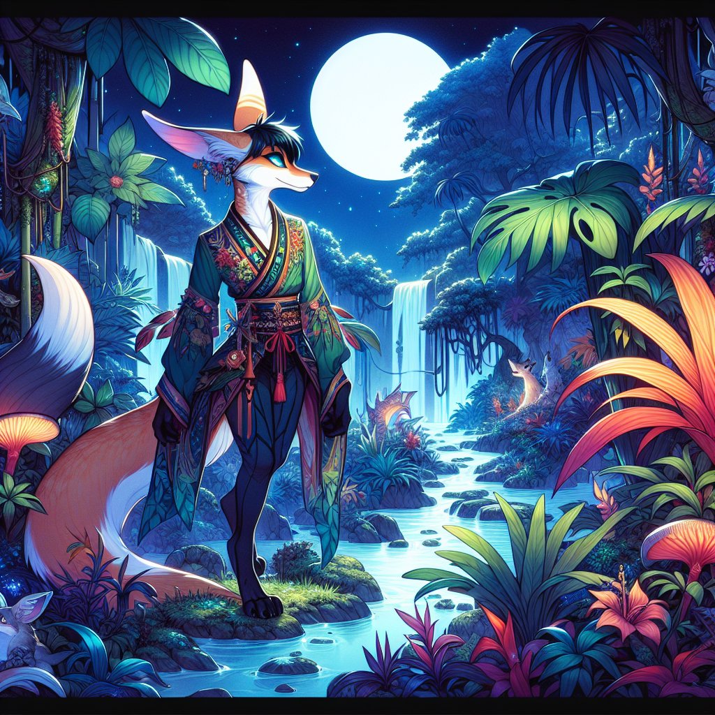 Vivid Color Palette Furry | Fanart