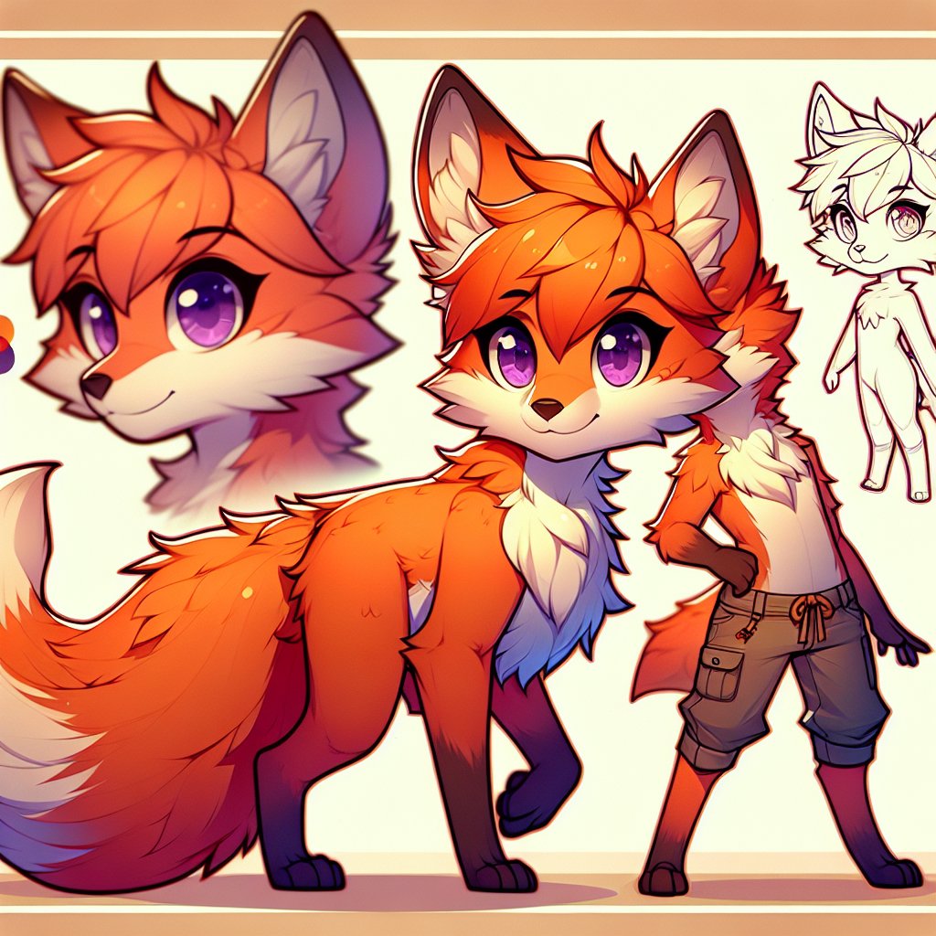 Vivid Color Palette Furry | Fanart