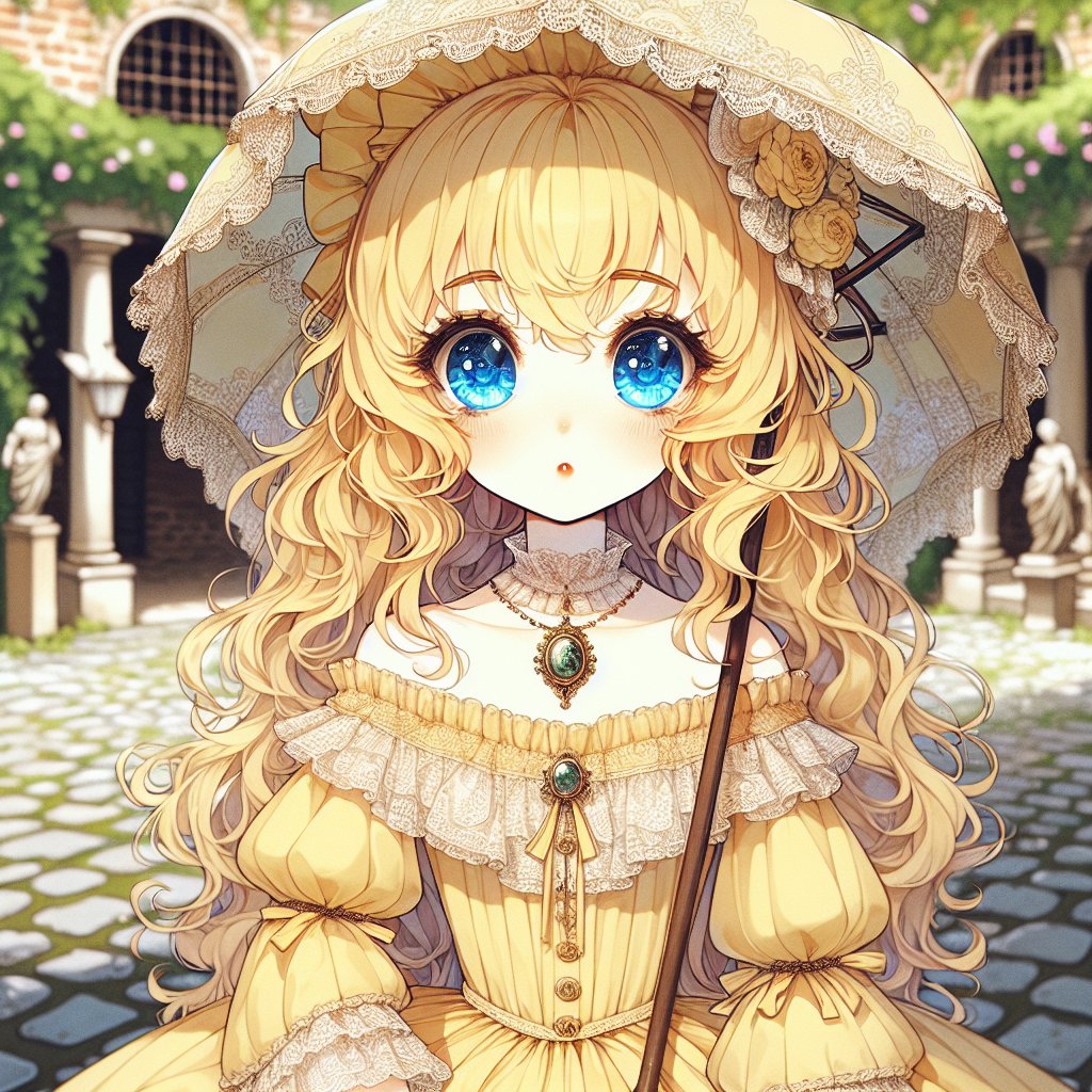 Anime Girl Wavy Hair | Fanart