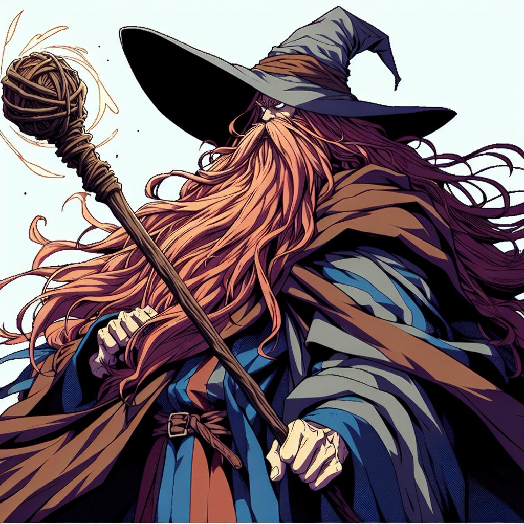 Anime Girl Gnarled Staff | Fanart