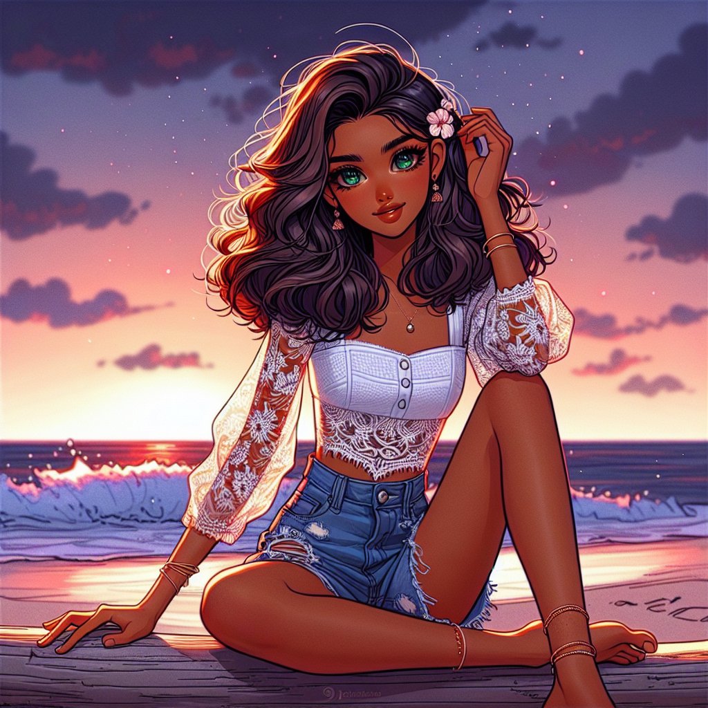 Anime Girl Captivating Spirit Fanart