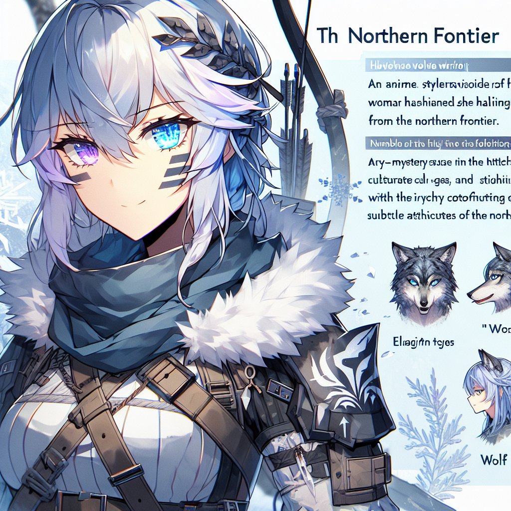 Female warrior wolf from the north | Fanart