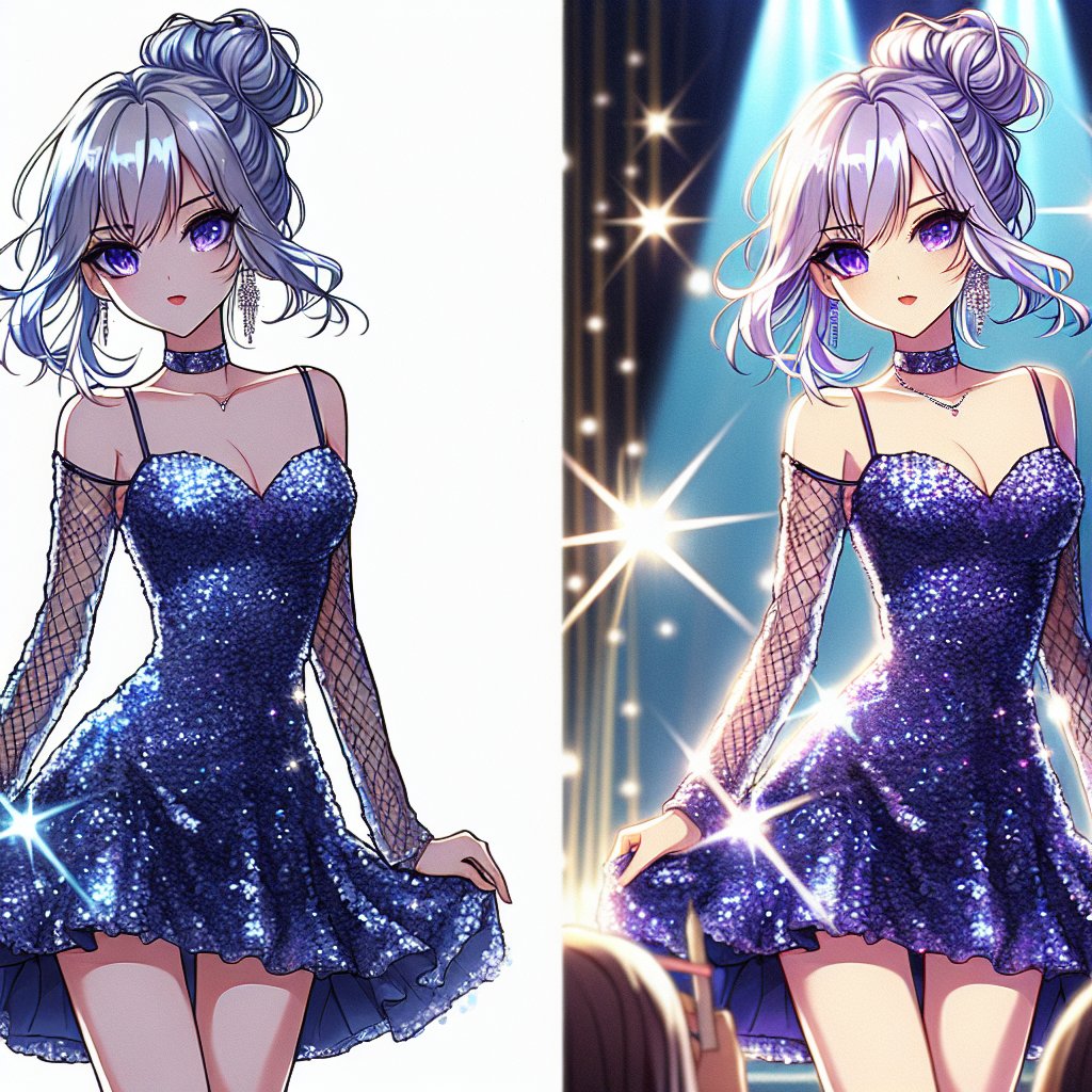 Anime Girl Extravagant Stage | Fanart