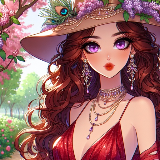 Anime Girl Boho Chic | Fanart