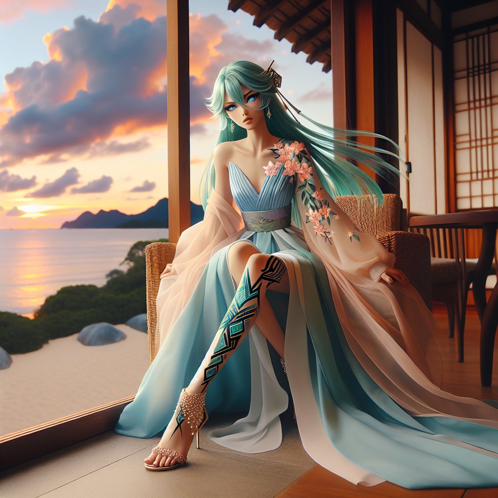 Anime Girl Cyan: Anime girl drawn | Fanart