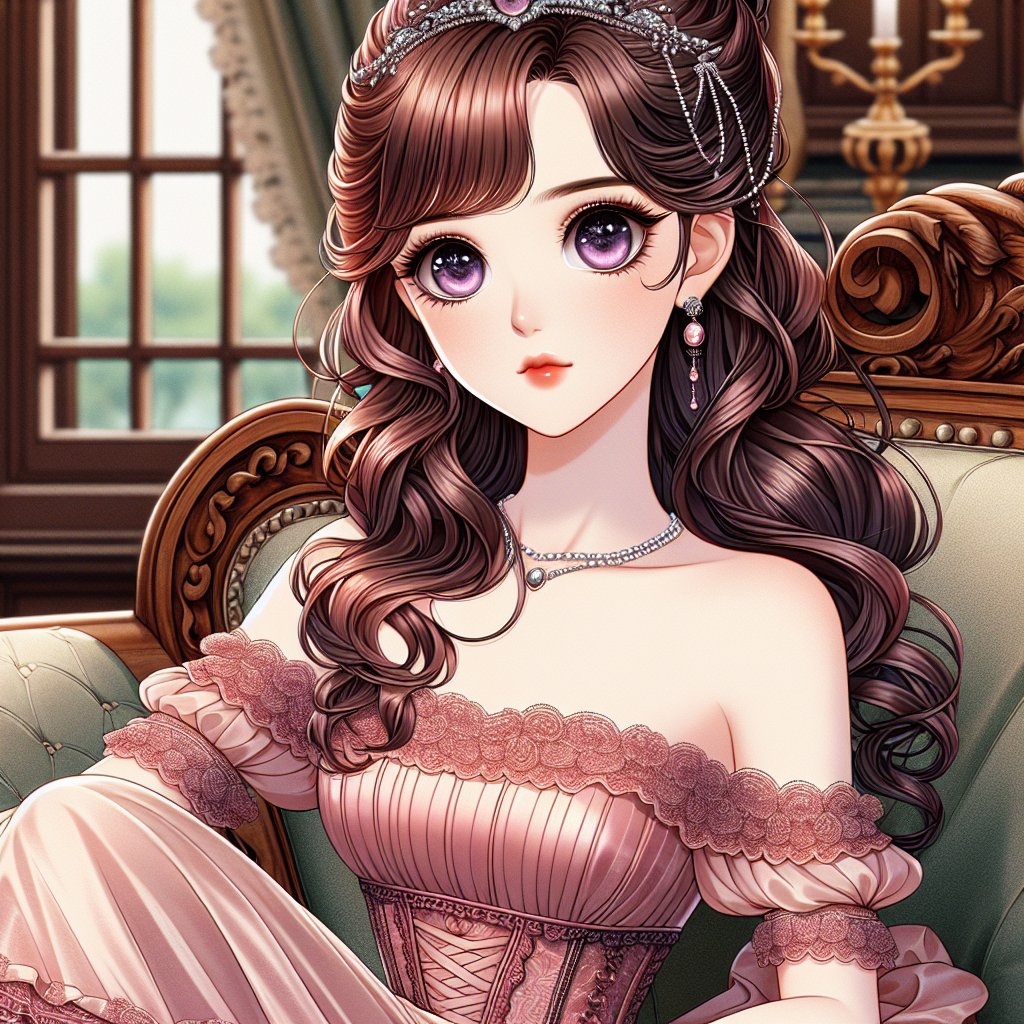 Anime Girl In Victorian Dress: Anime | Fanart