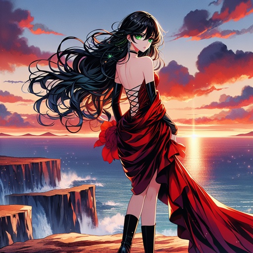 Anime Girl Soft Waves | Fanart