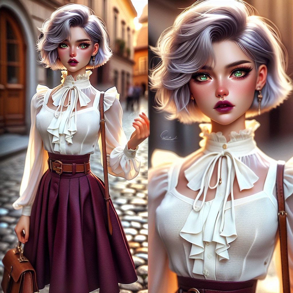 Anime Girl With Undercut: Anime girl | Fanart