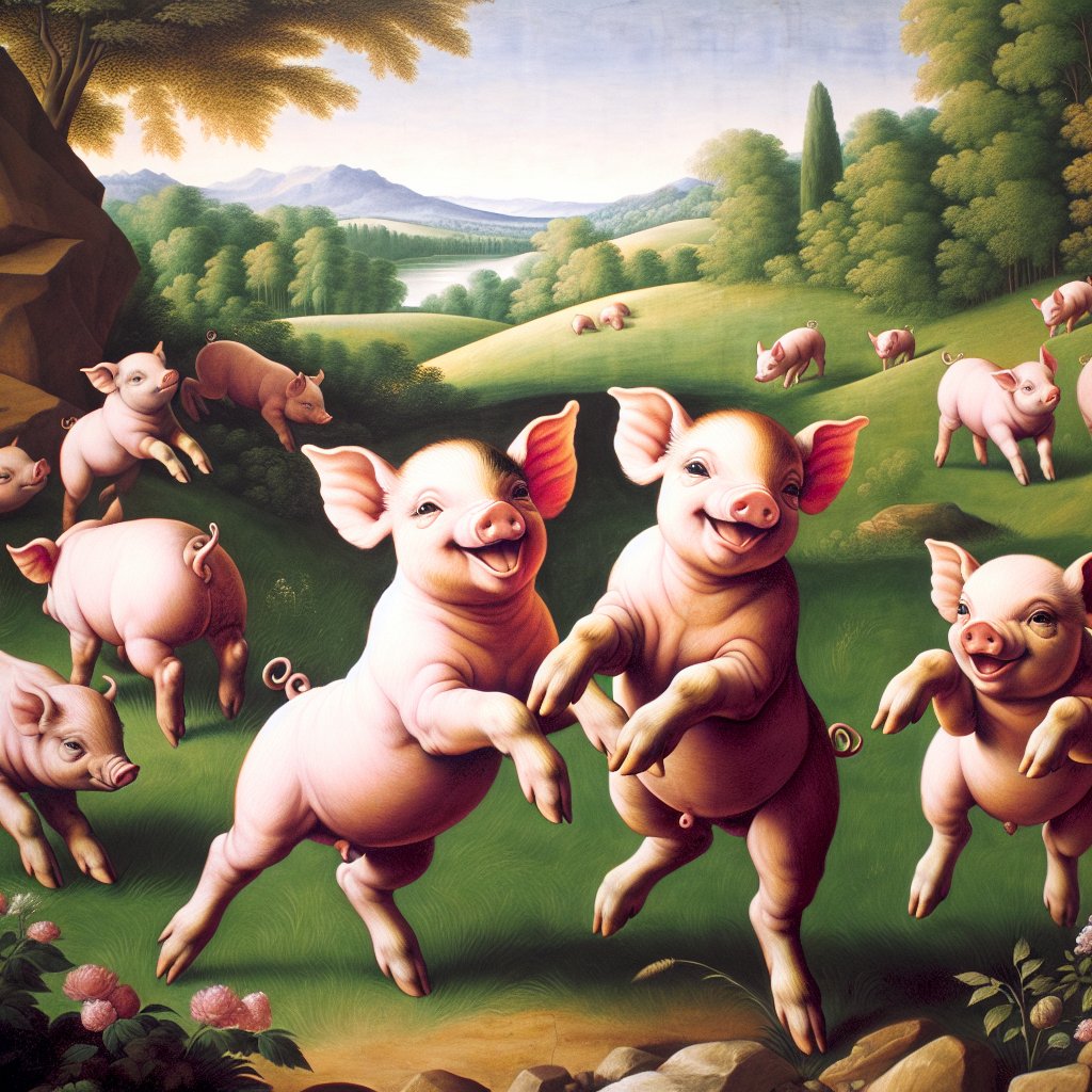 Happy baby pigs | Fanart