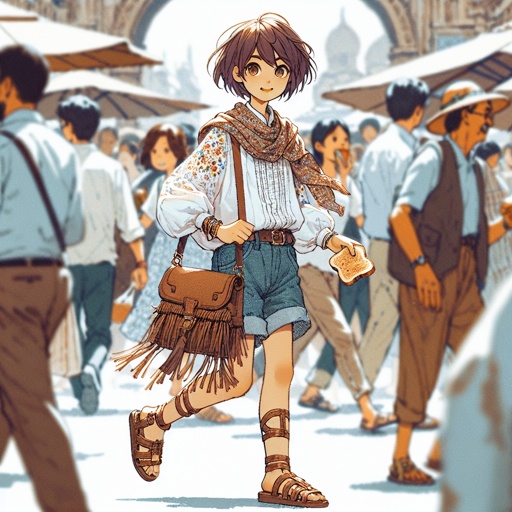 Anime Girl Hazel Eyes | Fanart