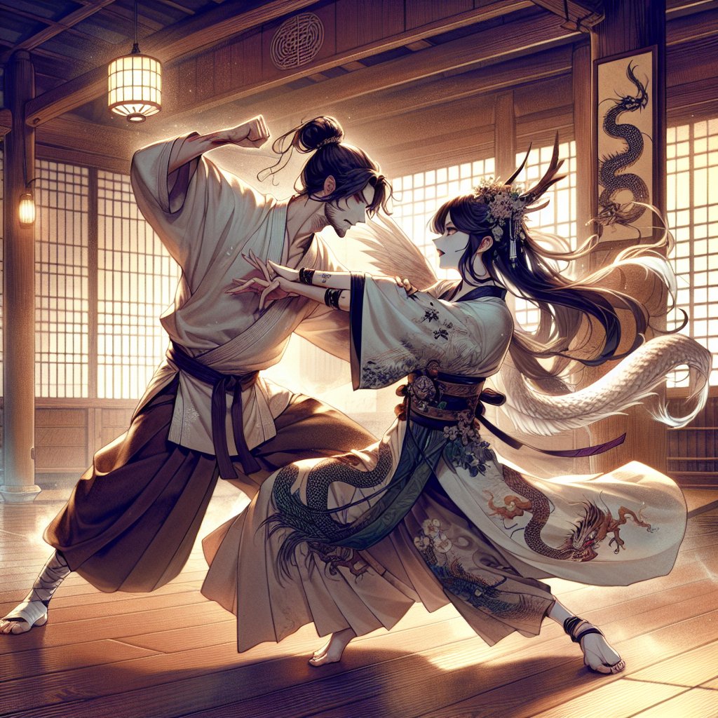 Karate Succubus fights her lover in | Fanart