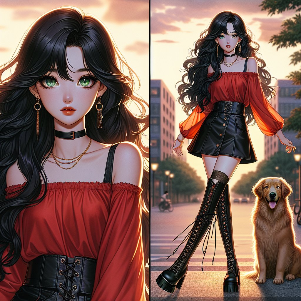 Anime Girl With Dog Wallpaper: Anime | Fanart