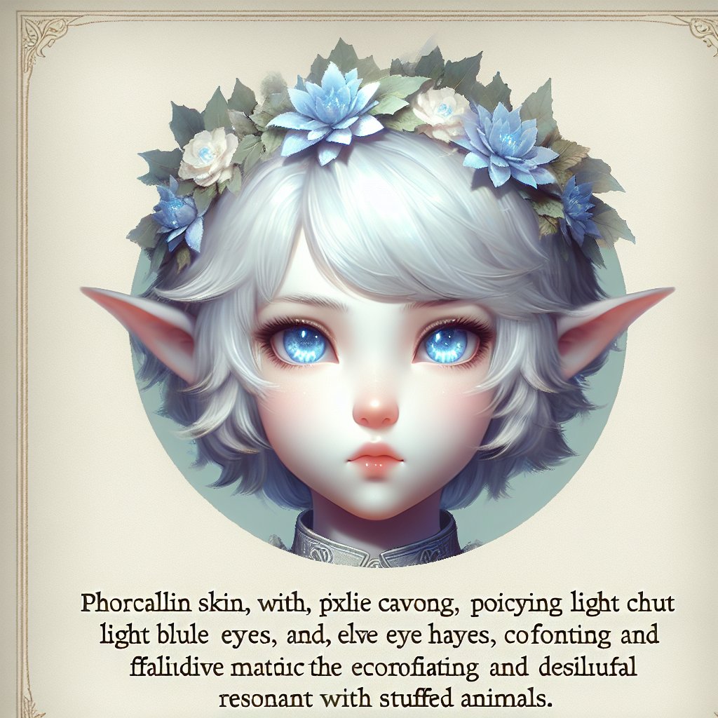 An avatar with porcelain skin, pixie | Fanart