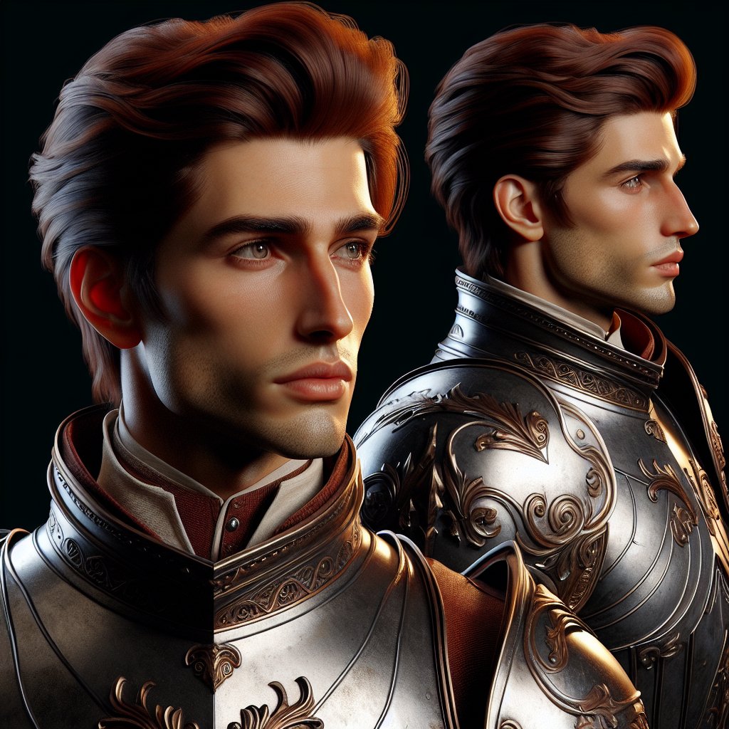 Medieval fantasy knight named Cedric. Tall, | Fanart