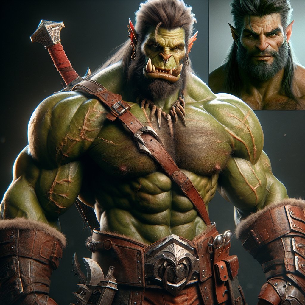 Sexy orc barbarian | Fanart
