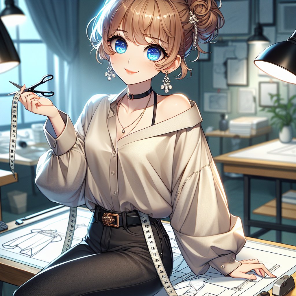 Anime Girl In Work Clothes: Anime | Fanart
