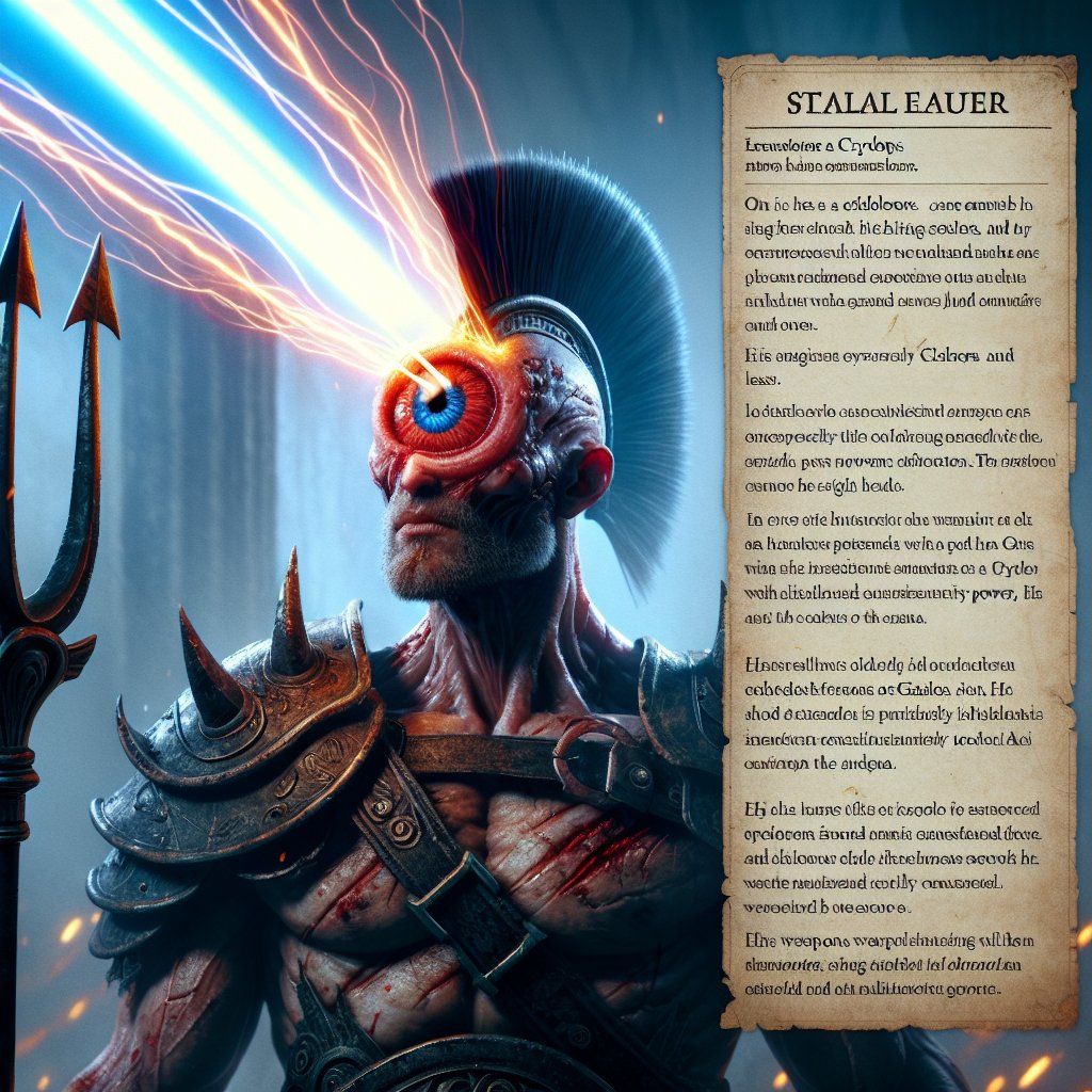 A cyclops with one eye that | Fanart