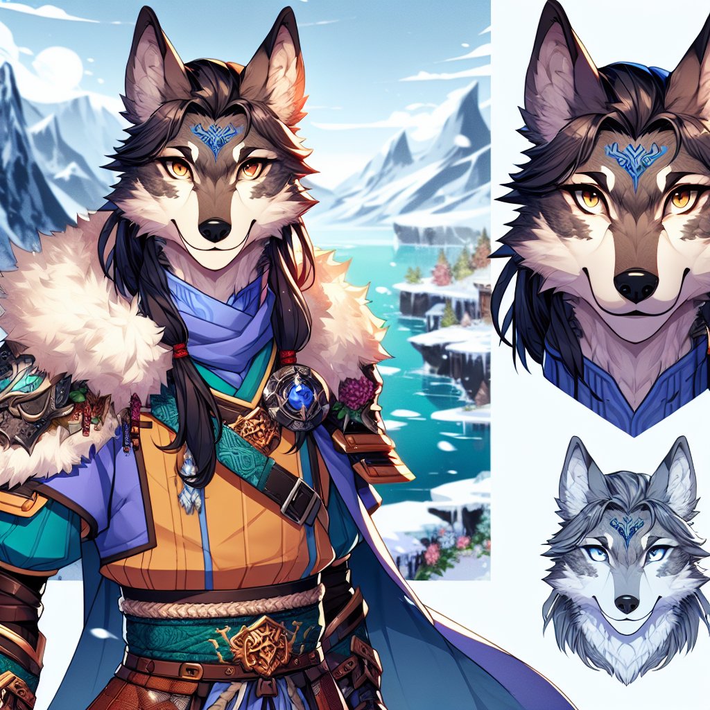 Anime Boy Northern Lights | Fanart