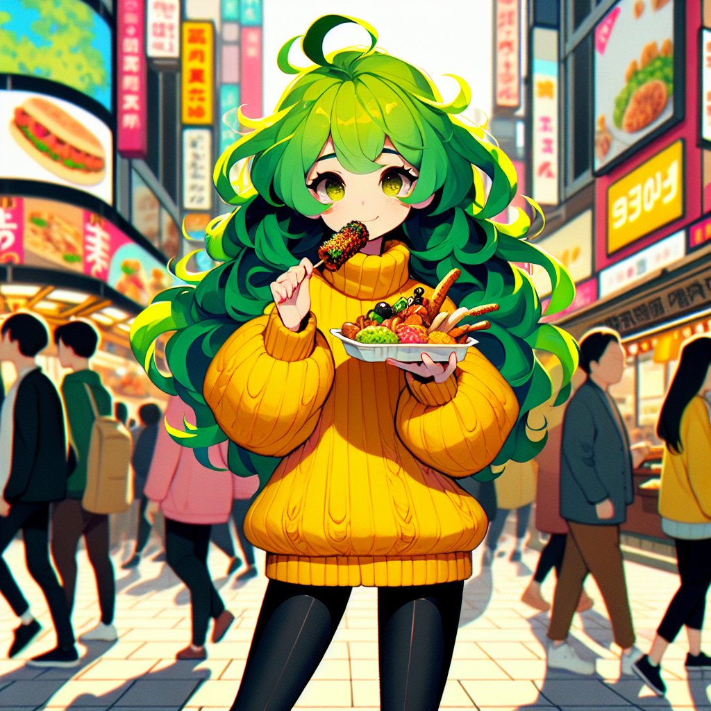 Anime Girl Wild Hair | Fanart
