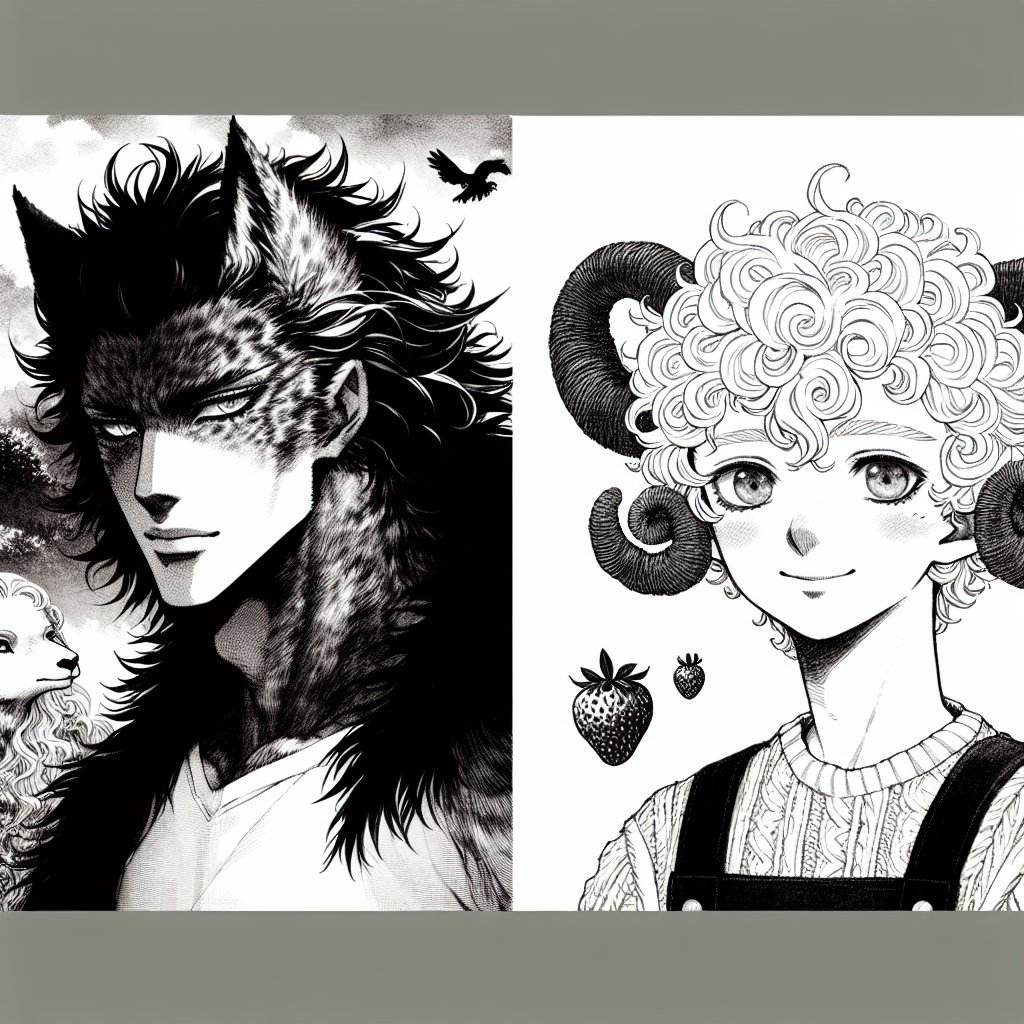 A yaoi couple consisted of humanoid, | Fanart