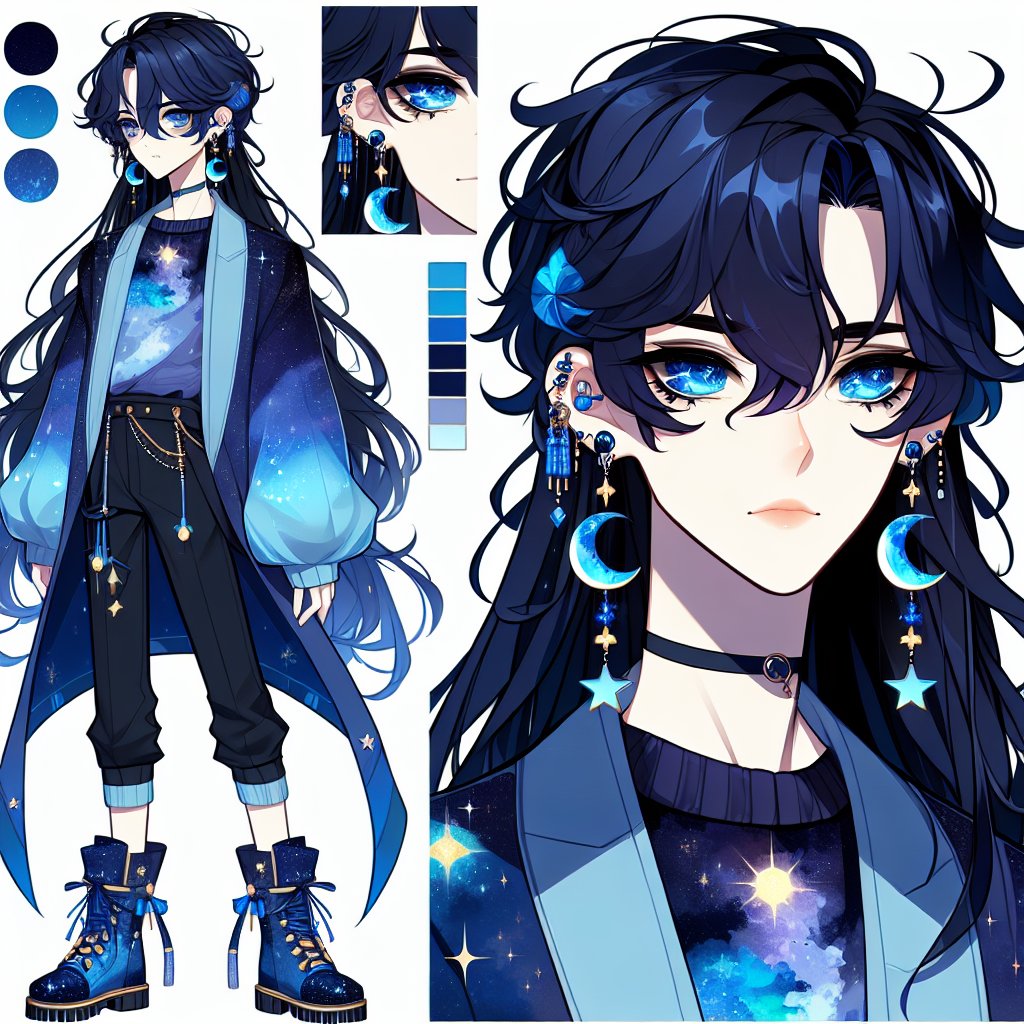 A person floating of a world | Fanart