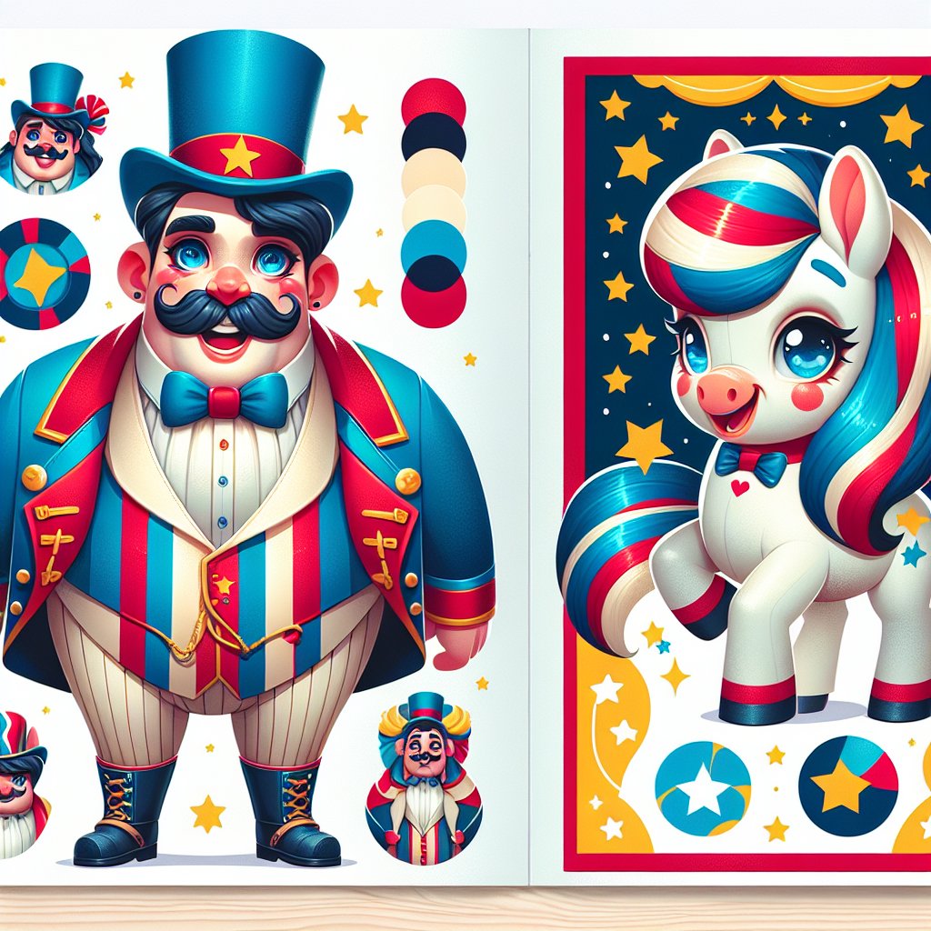 Create two funfair mascots. One of | Fanart