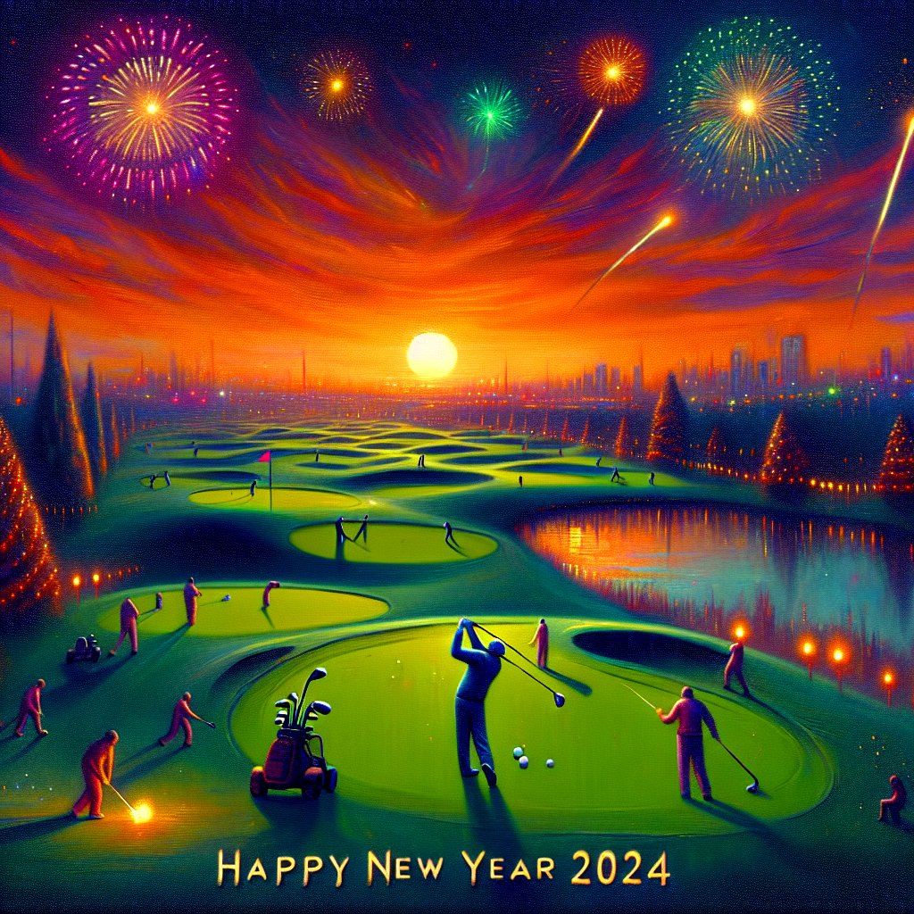 HAPPY NEW YEAR 2024 with golf | Fanart