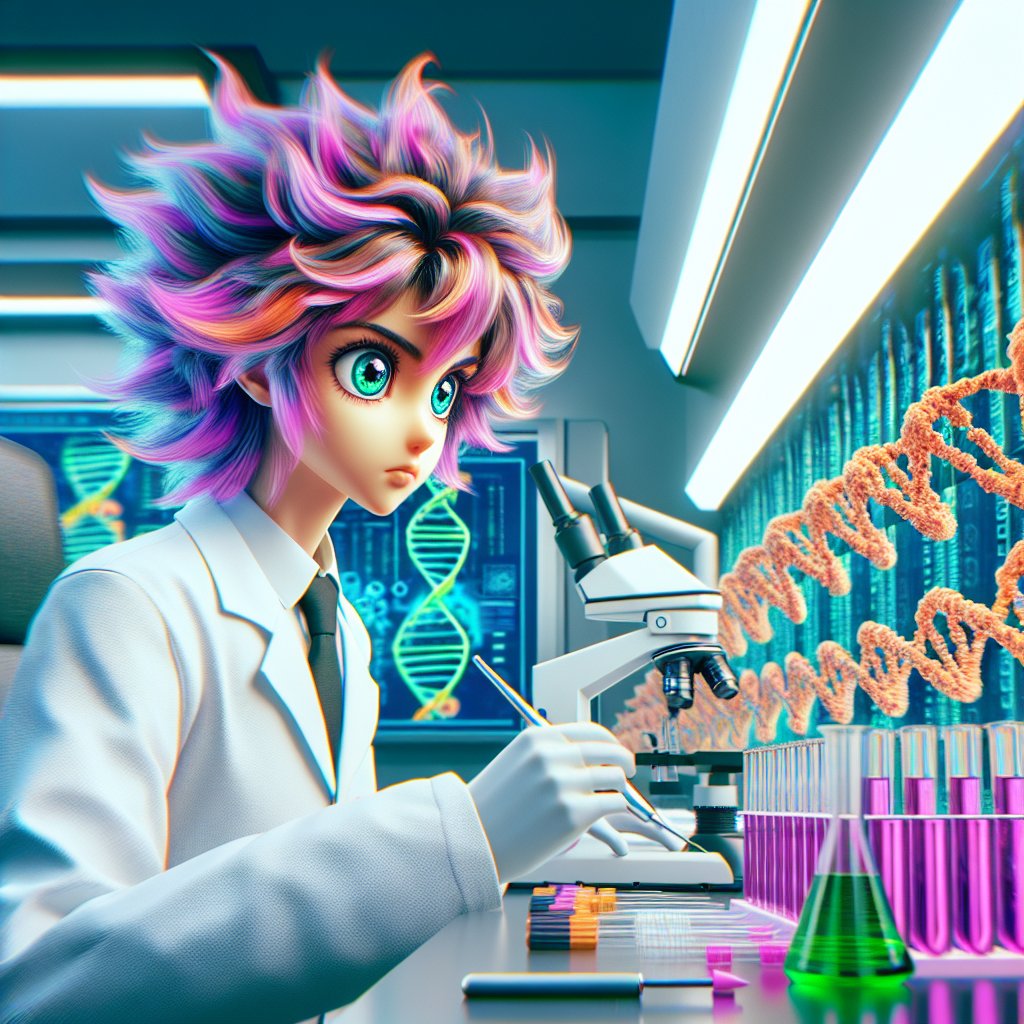 Anime Girl Lab Environment | Fanart