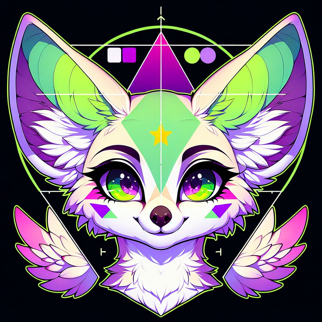Vivid Color Palette Furry | Fanart