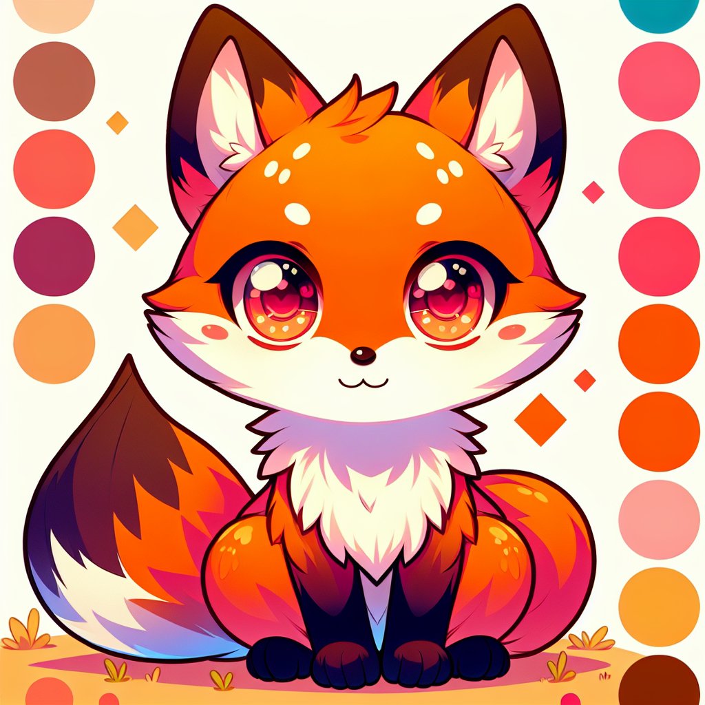 Vivid Color Palette Furry | Fanart