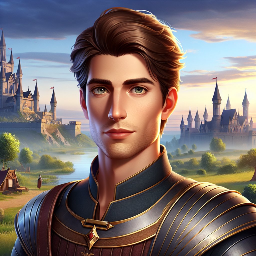 Medieval fantasy knight named Cedric. Tall, | Fanart