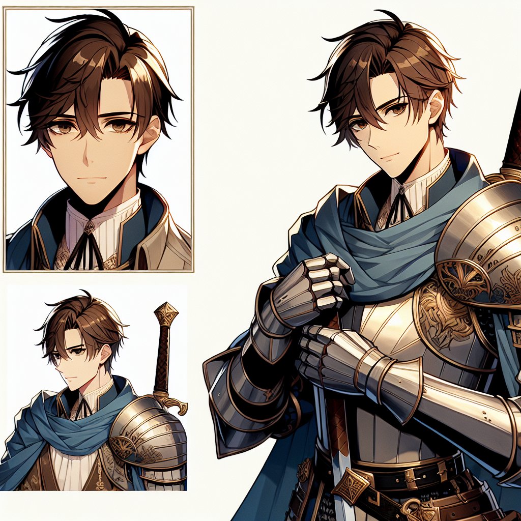 Medieval fantasy knight called Cedric. Tall | Fanart