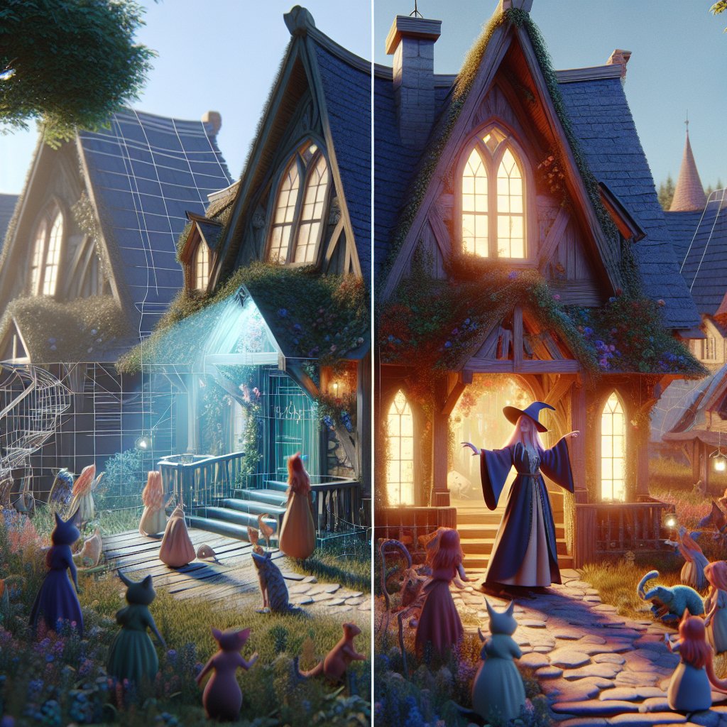 A fairy tale witch in a | Fanart