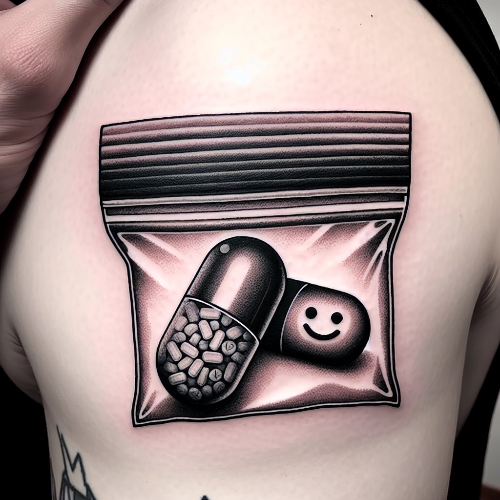 A black and grey tattoo design | Fanart