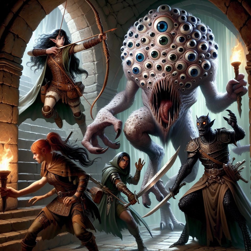 Seahorse monster girl, wearing leather armour, | Fanart