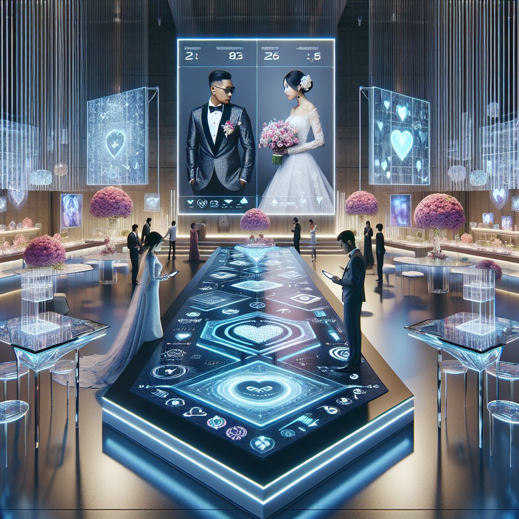 A sleek and modern tech-themed wedding | Fanart