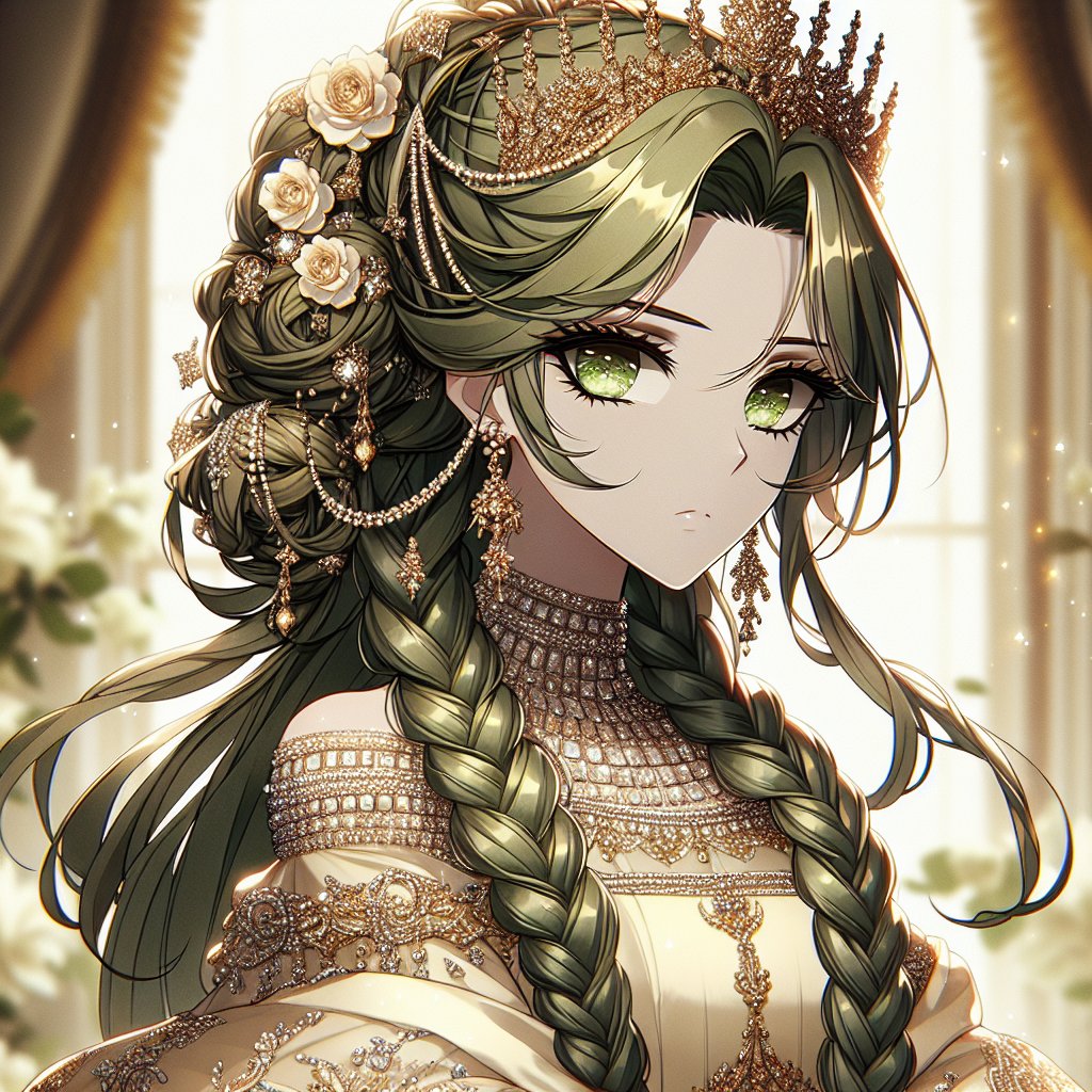 Anime Girl Royal Court Ballroom | Fanart