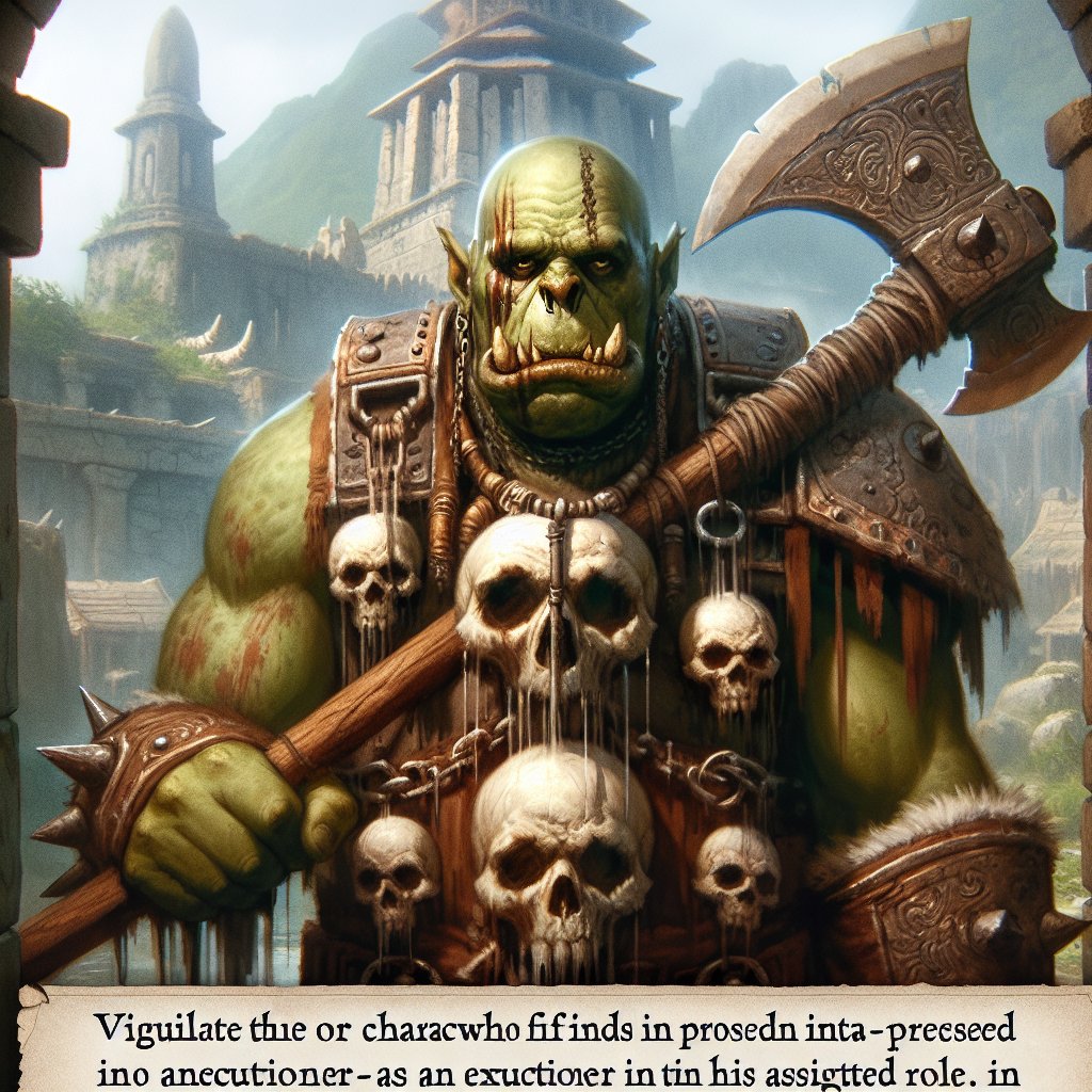 An orc used unwillingly as an | Fanart