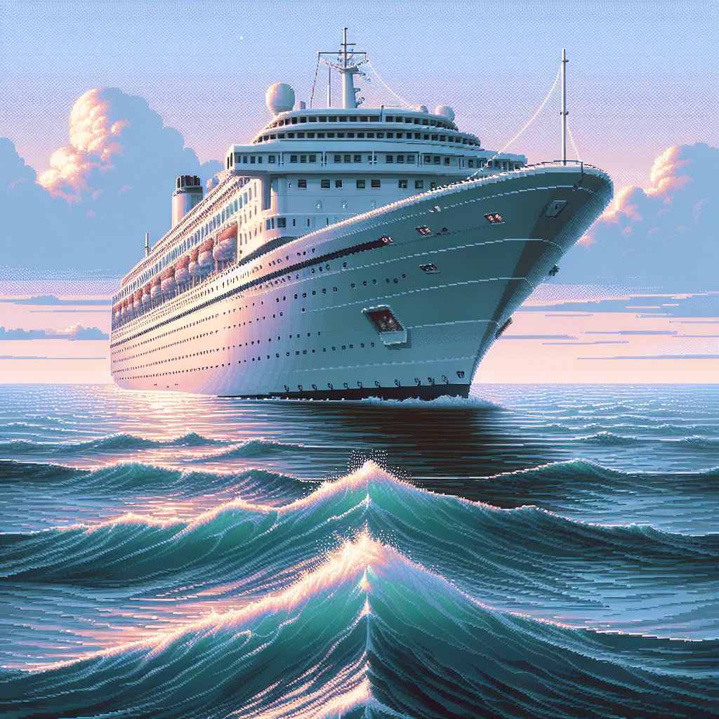 Big cruise ship on the sea | Fanart